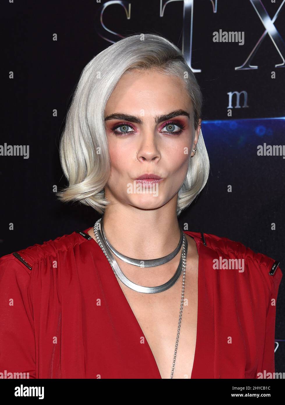 Cara Delevingne arriving at the STX Films "The State of the Industry ...