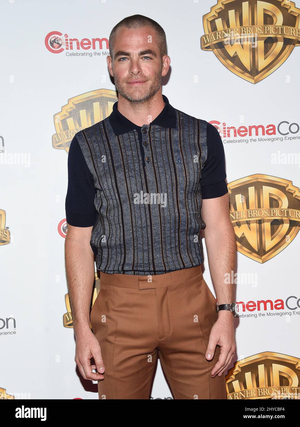 Chris Pine attending the Warner Bros. presentation for "Blade Runner ...