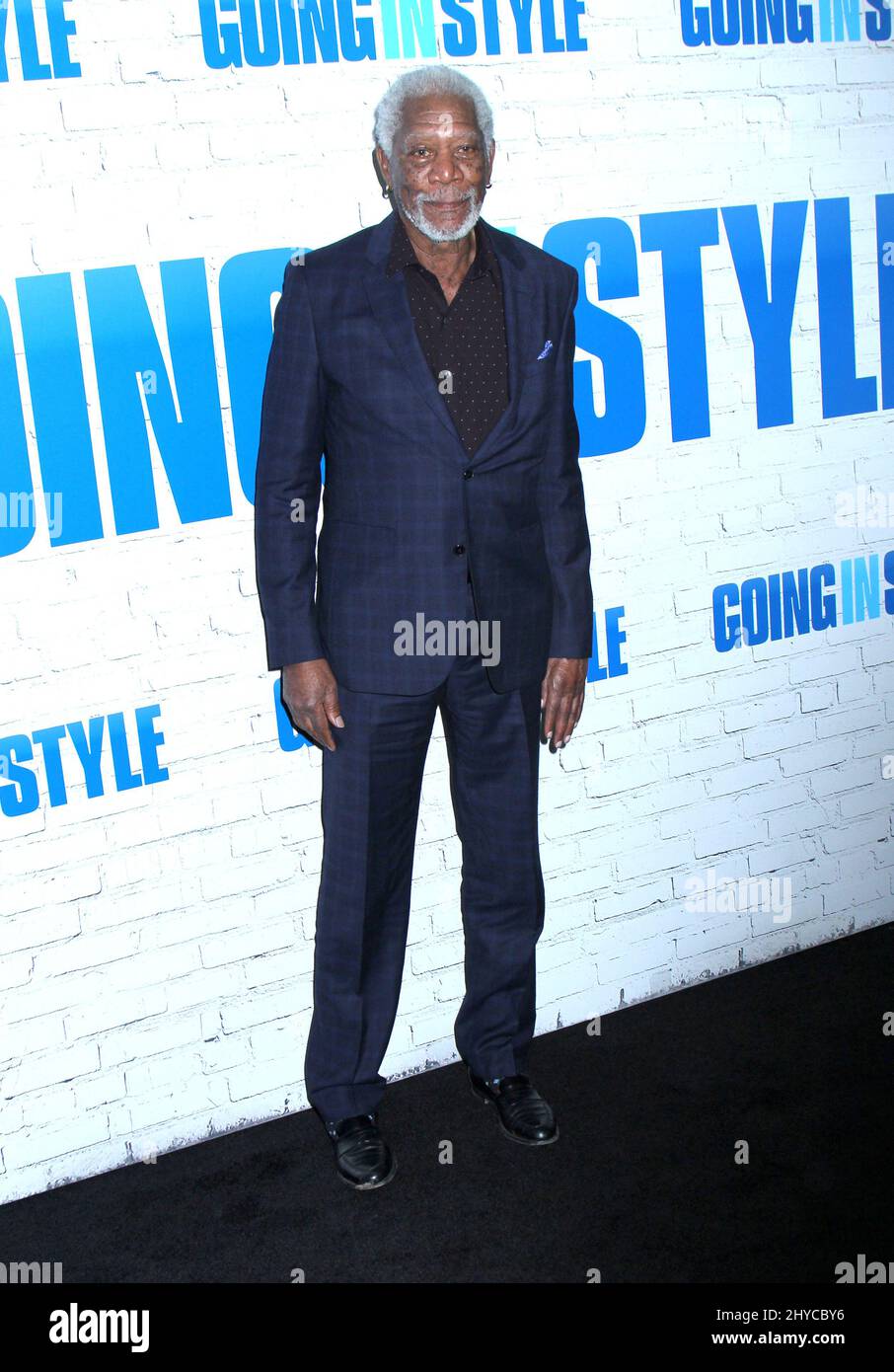 Morgan Freeman attending the premiere of Going In Style in New York ...