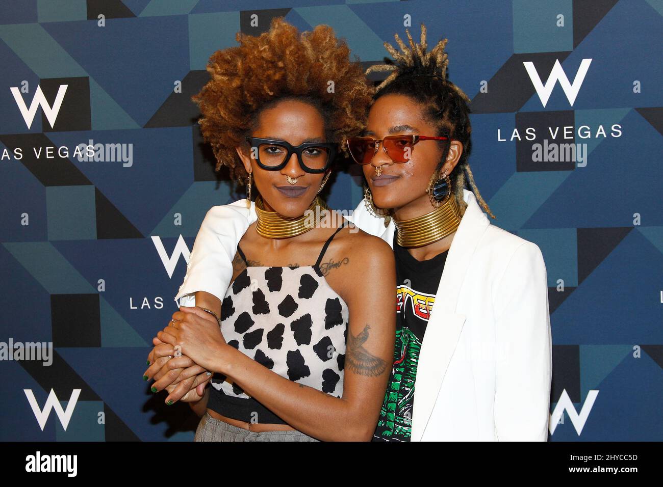 Coco & Breezy arriving at the W Las Vegas Grand Opening Stock Photo - Alamy