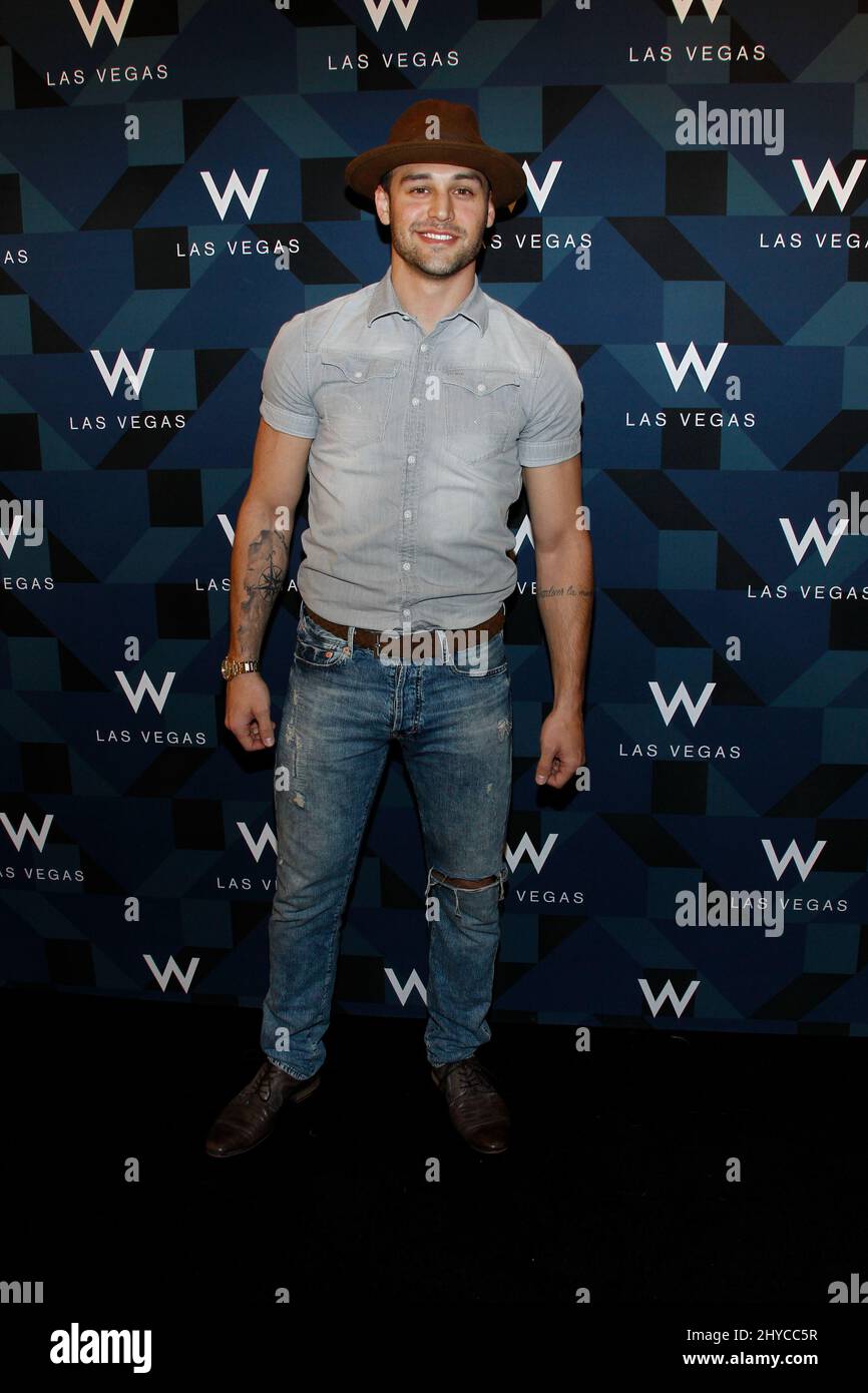Ryan Guzman arriving at the W Las Vegas Grand Opening Stock Photo - Alamy