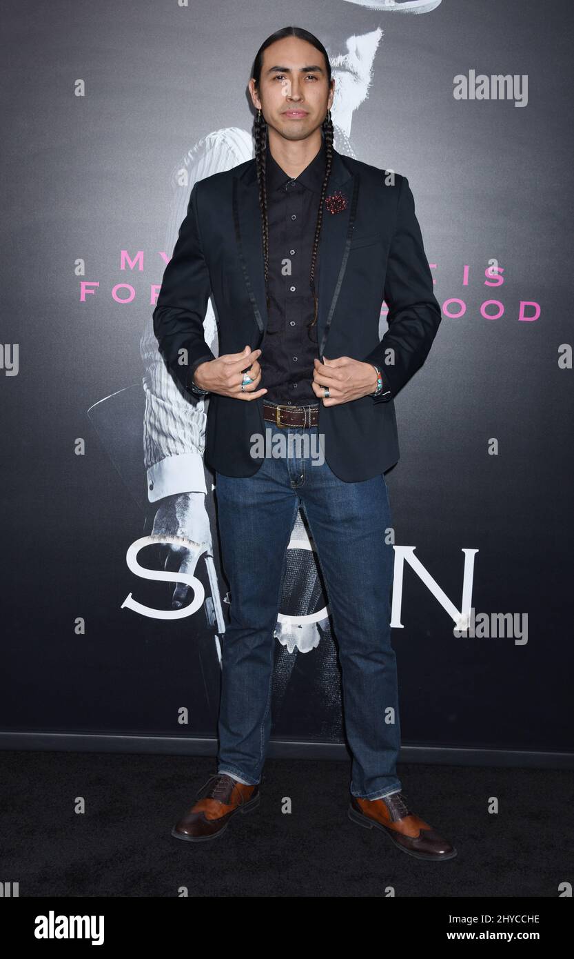 Tatanka Means arriving at "The Son" Los Angeles Premiere Screening held ...
