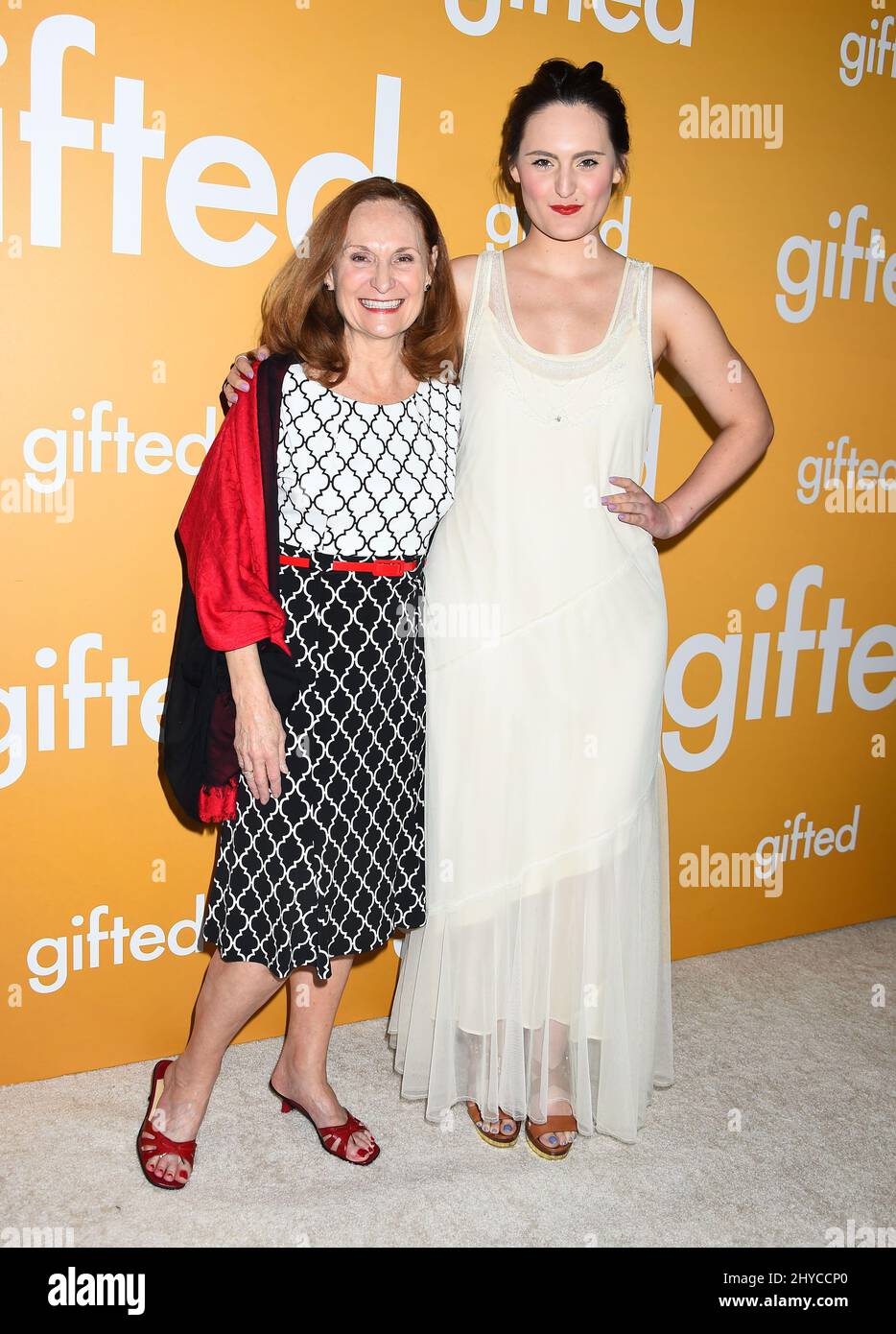 Beth Grant and Mary Chieffo arriving at "Gifted" Los Angeles Premiere ...