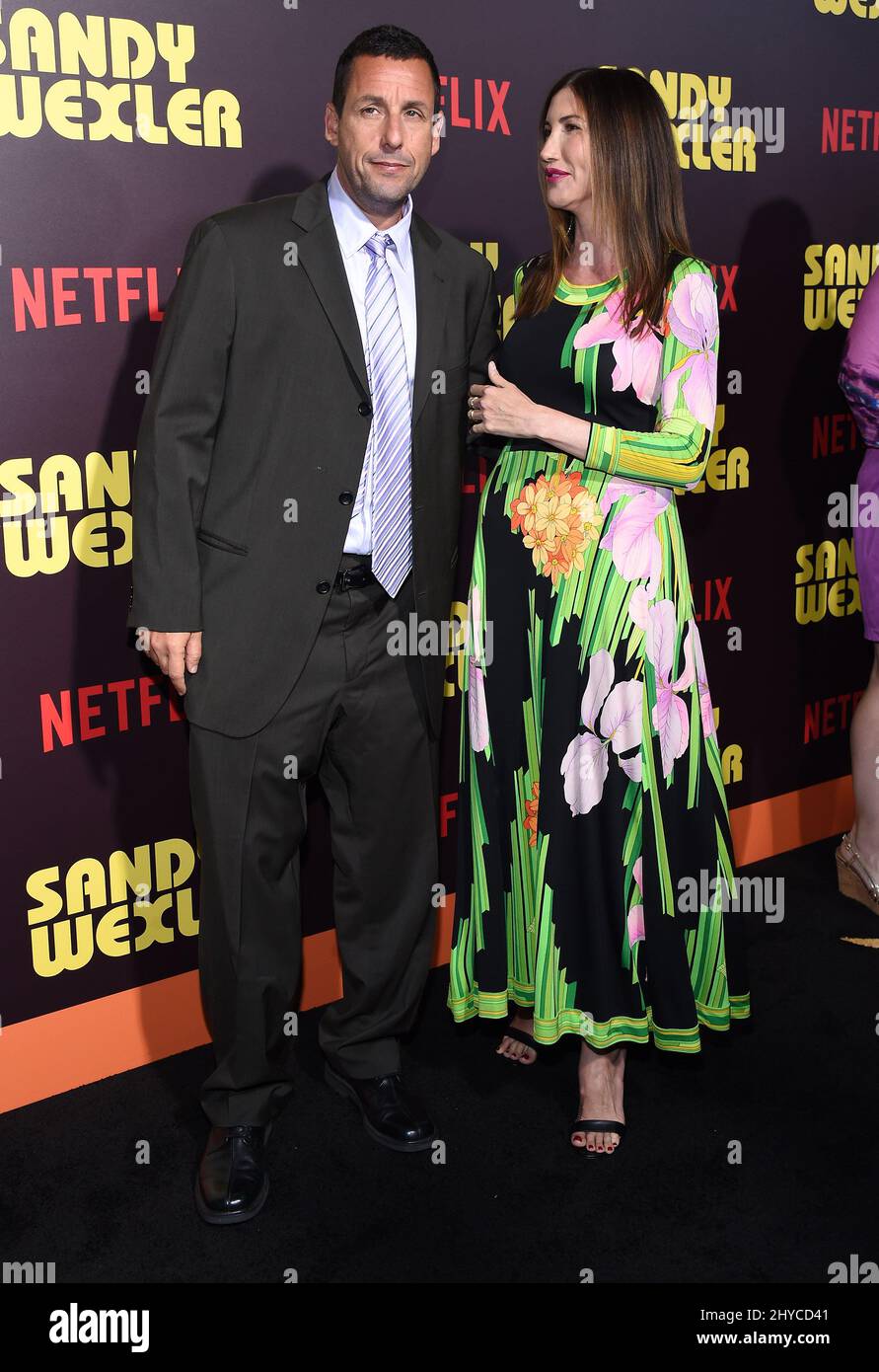 Adam Sandler and Jackie Sandler arriving to Netflix's "Sandy Wexler ...