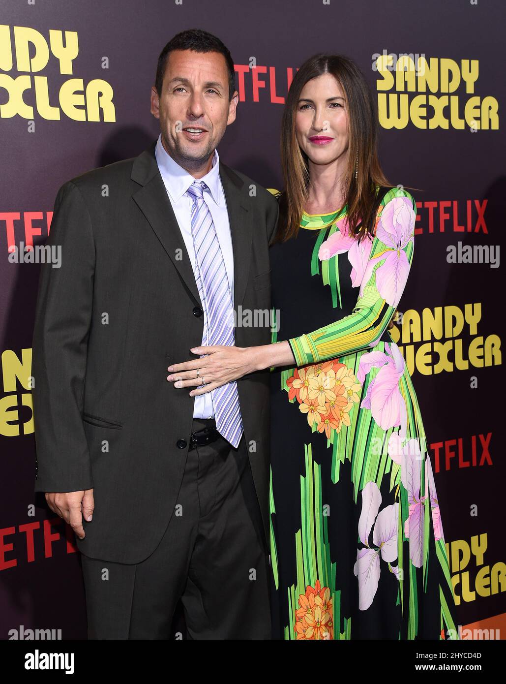 Adam Sandler and Jackie Sandler arriving to Netflix's "Sandy Wexler ...
