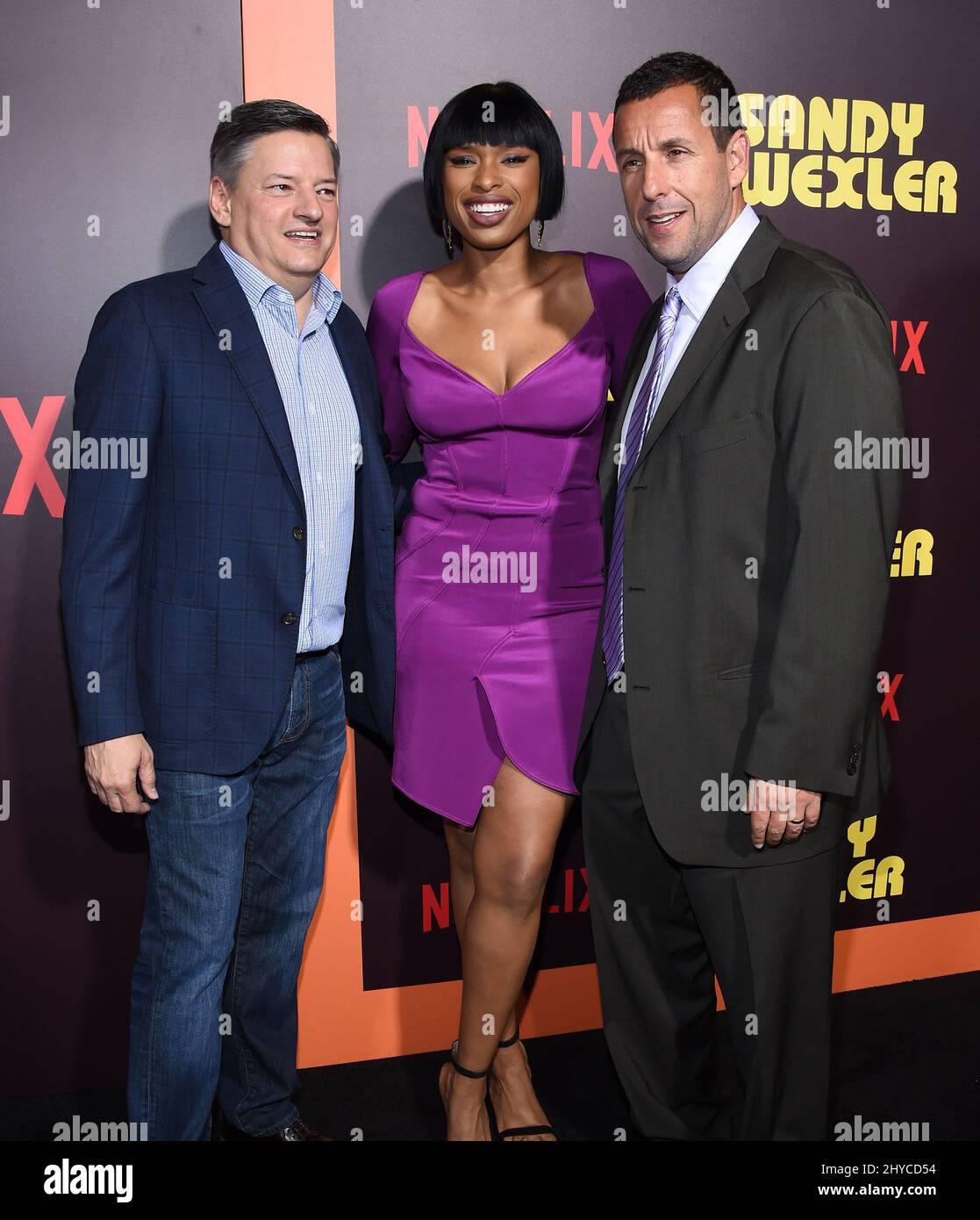 Ted Sarandos, Jennifer Hudson and Adam Sandler arriving to Netflix's ...