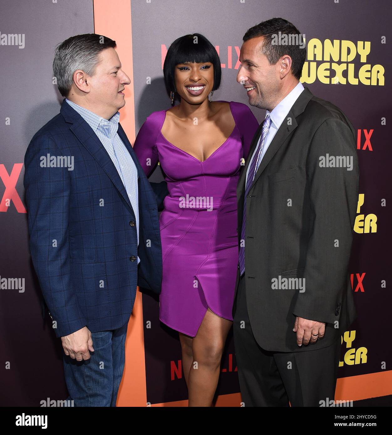 Ted Sarandos, Jennifer Hudson and Adam Sandler arriving to Netflix's ...