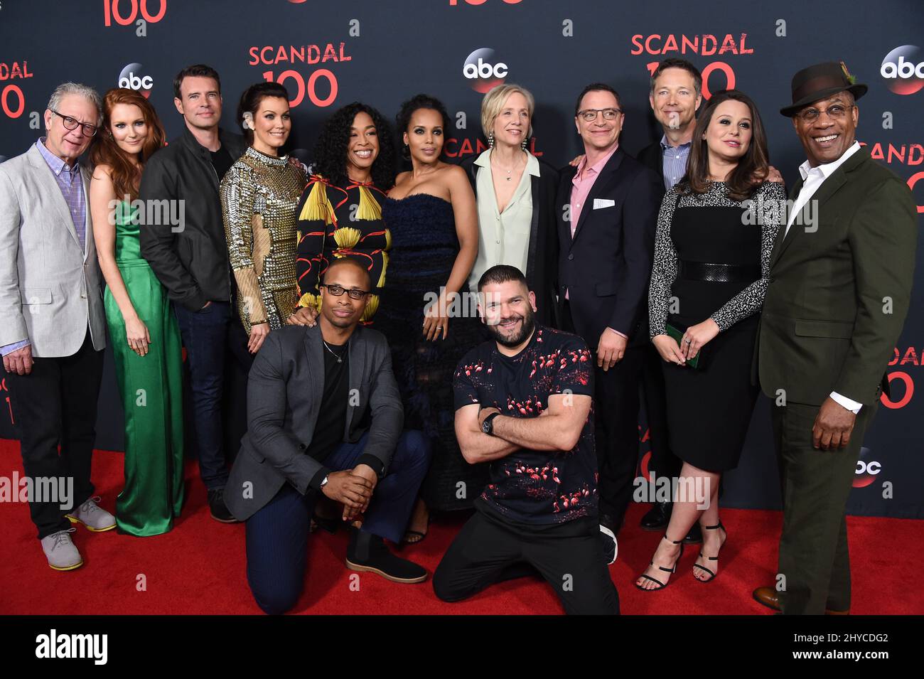 Darby Stanchfield, Scott Foley, Bellamy Young, Shonda Rhimes, Ke the ...