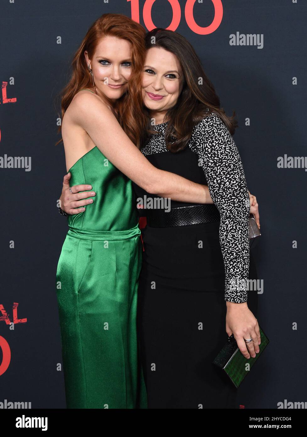 Darby Stanchfield and Katie Lowes the 100th Episode celebration of ...