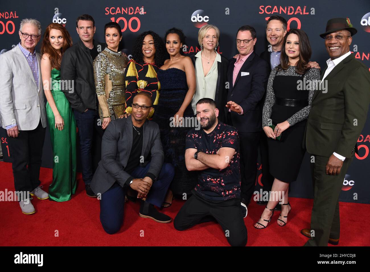 Darby Stanchfield, Scott Foley, Bellamy Young, Shonda Rhimes, Ke the ...