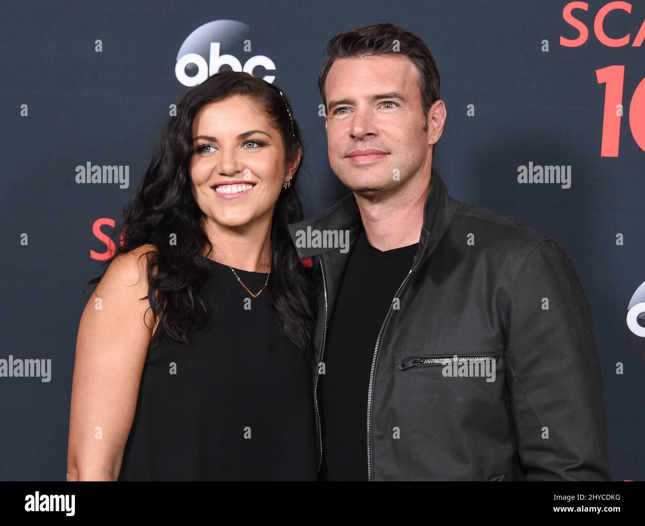 Scott Foley and Marika Dominczyk the 100th Episode celebration of ...