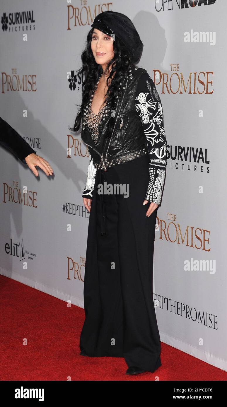 Cher attending The Promise US Premiere in Los Angeles Stock Photo - Alamy