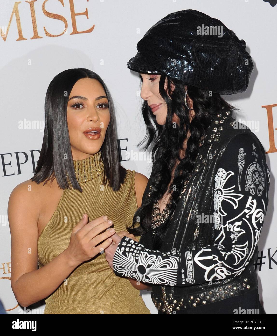 Cher, Kim Kardashian West attending The Promise US Premiere in Los ...