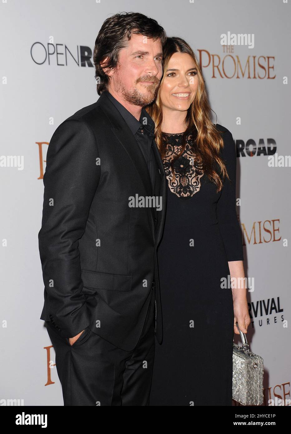 Christian Bale, Sibi Blazic attending The Promise US Premiere in Los ...