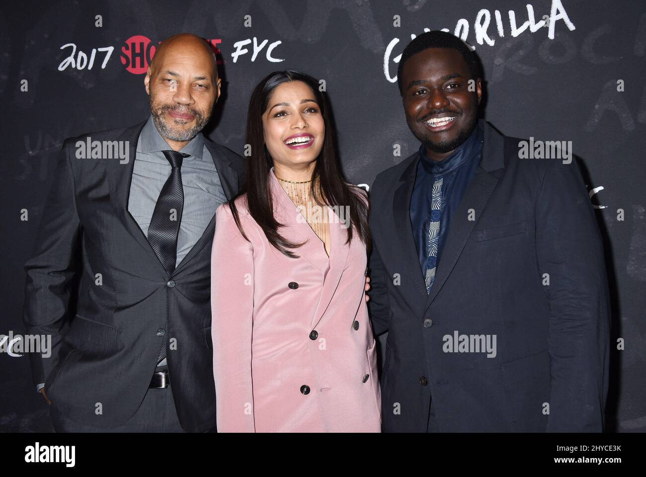 John Ridley, Freida Pinto and Babou Ceesay arrives at Showtime's ...