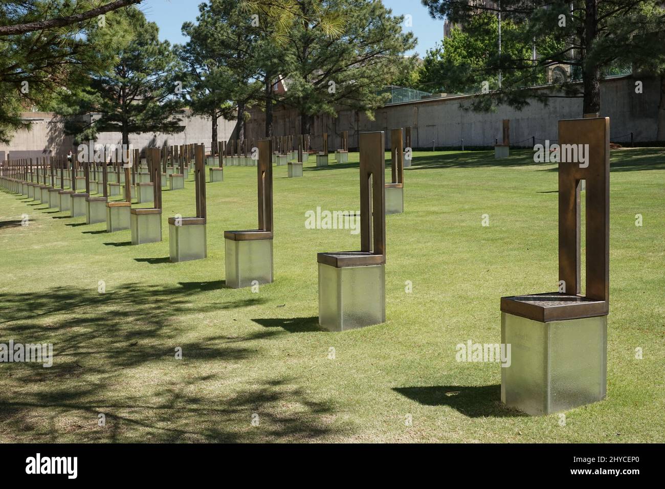 Victim Chairs at the Oklahoma City National Memorial is a memorial in ...