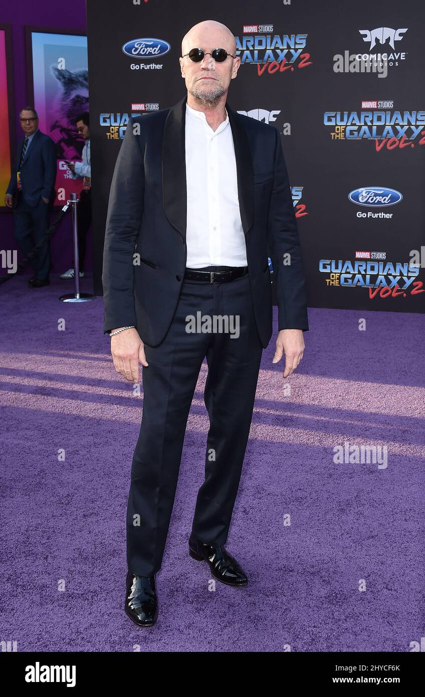 Michael Rooker attending the world premiere of Guardians of the Galaxy ...