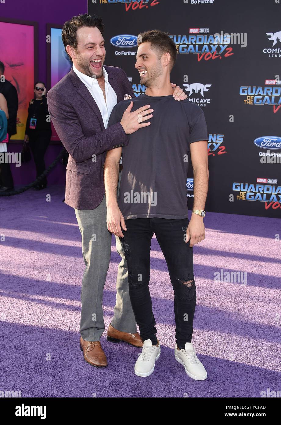 Jonathan Sadowski and Jean-Luc Bilodeau attending the world premiere of ...