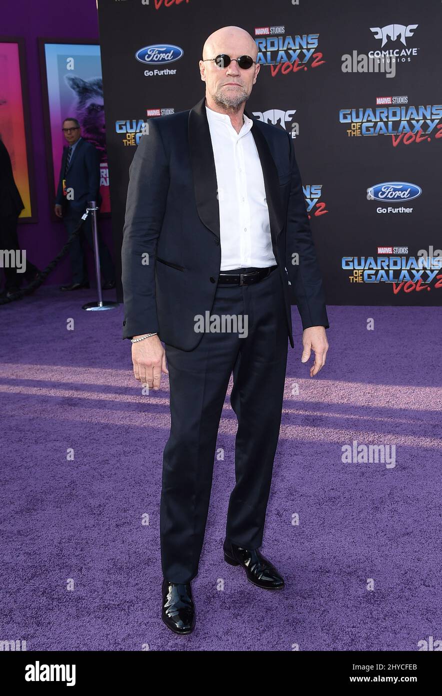 Michael Rooker attending the world premiere of Guardians of the Galaxy ...