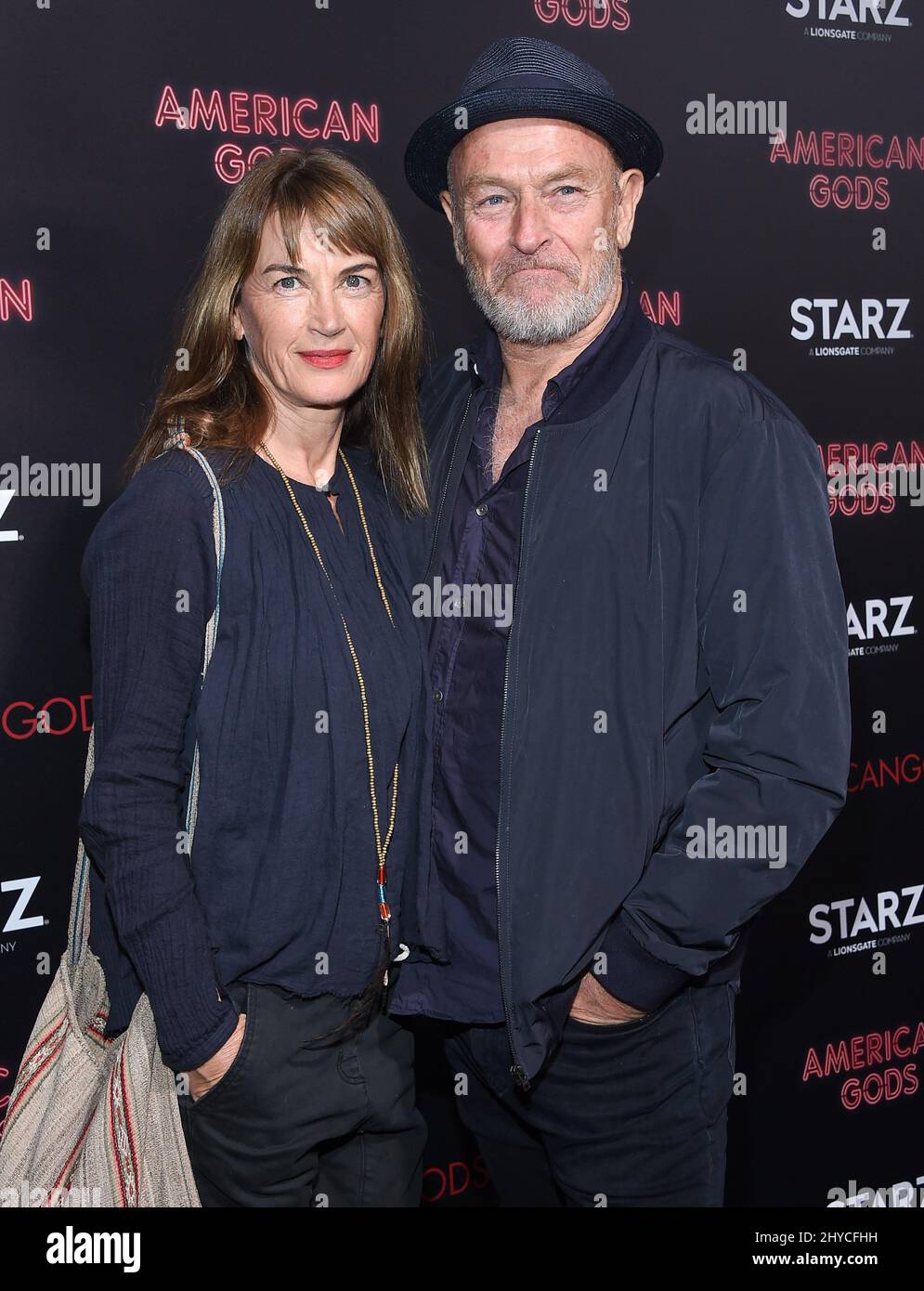 Corbin Bernsen and Amanda Pays arriving to the "American Gods" premiere ...