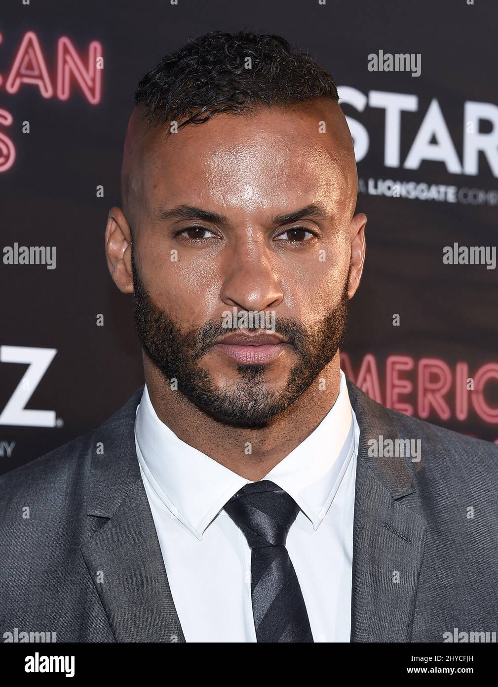 Ricky Whittle arriving to the "American Gods" premiere held at the ...