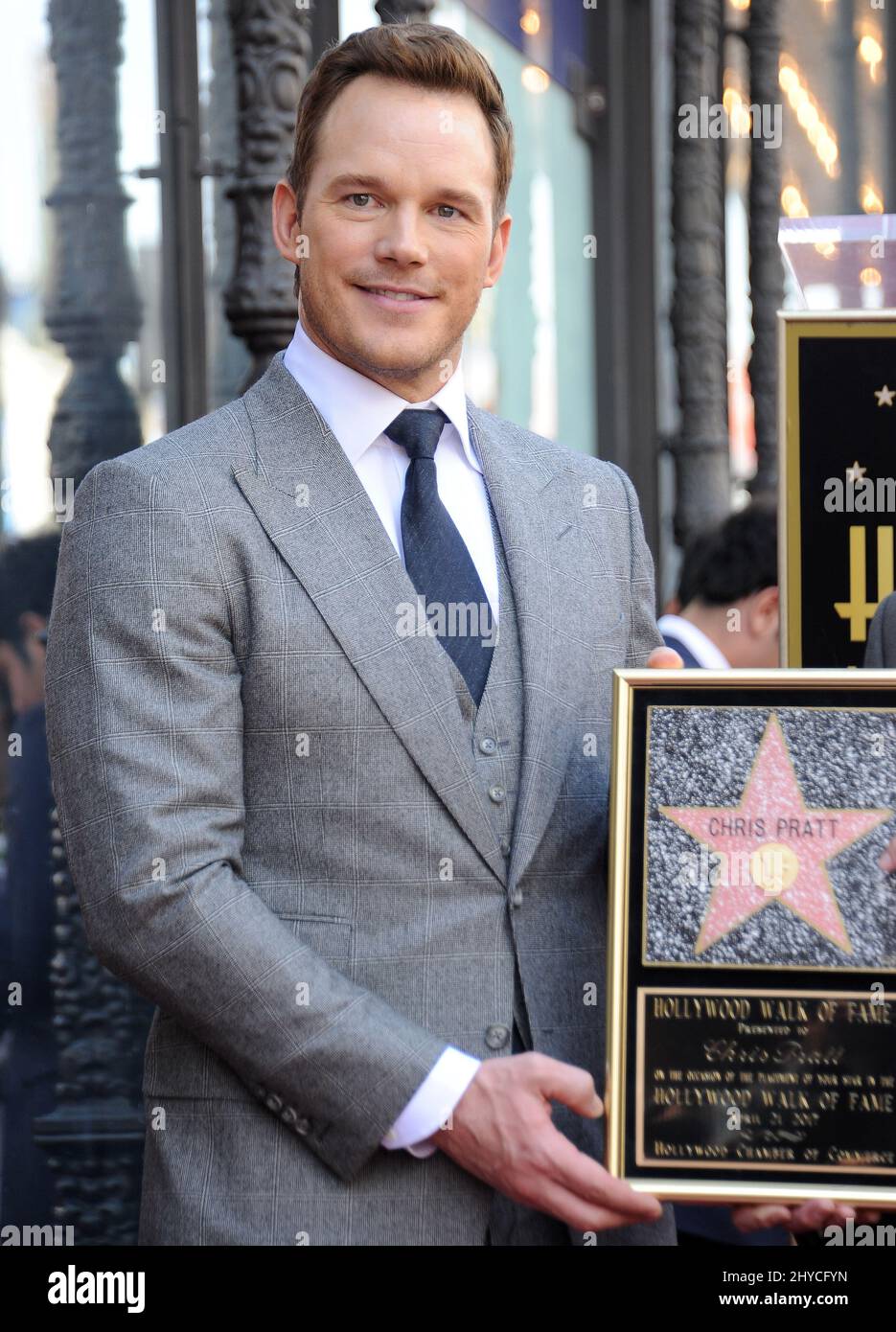Chris Pratt at the Hollywood Walk Of Fame Star Ceremony held in front ...