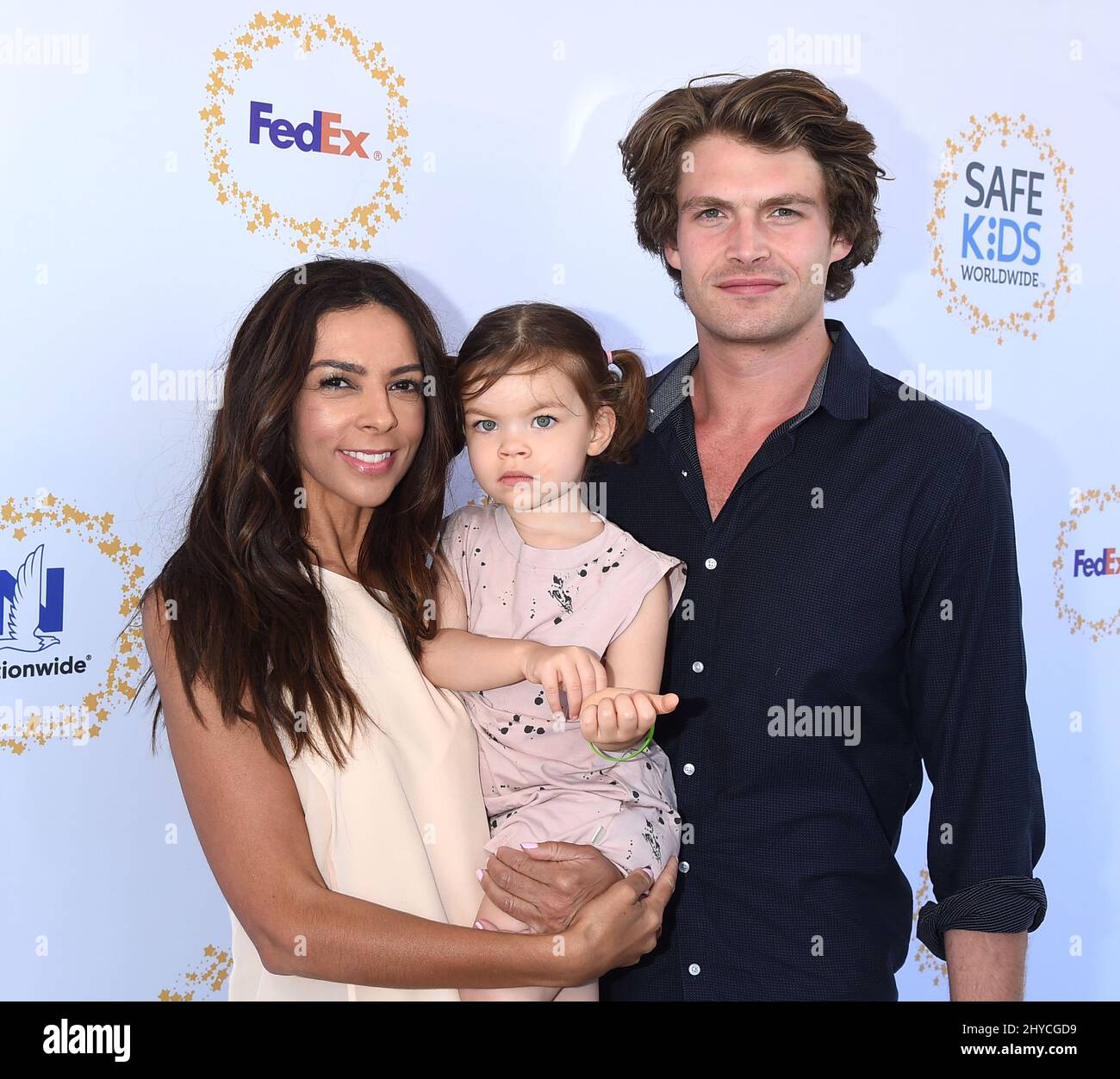 Terri Seymour, Coco Seymour-Mallon, Clark Mallon attending Safe Kids ...