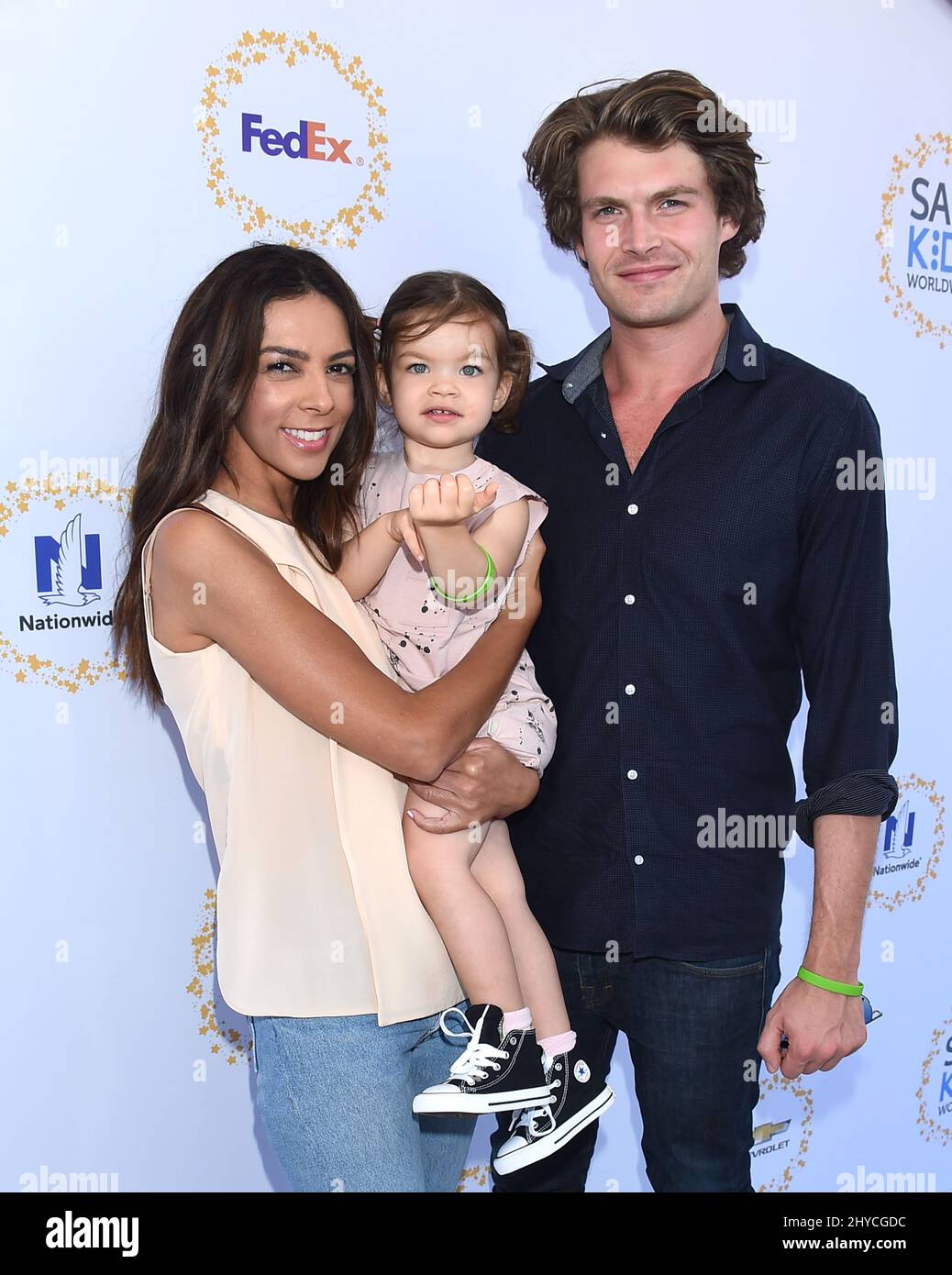 Terri Seymour, Coco Seymour-Mallon, Clark Mallon attending Safe Kids ...
