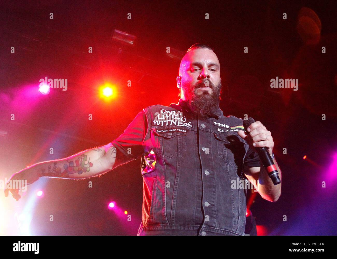 Jesse Leach of Killswitch Engage performs at the 2017 Las Rageous ...