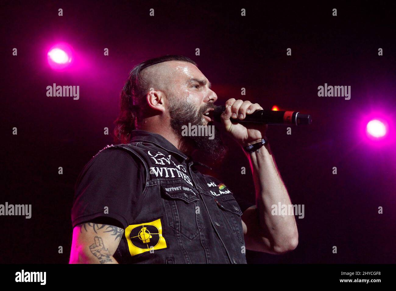 Jesse Leach of Killswitch Engage performs at the 2017 Las Rageous ...