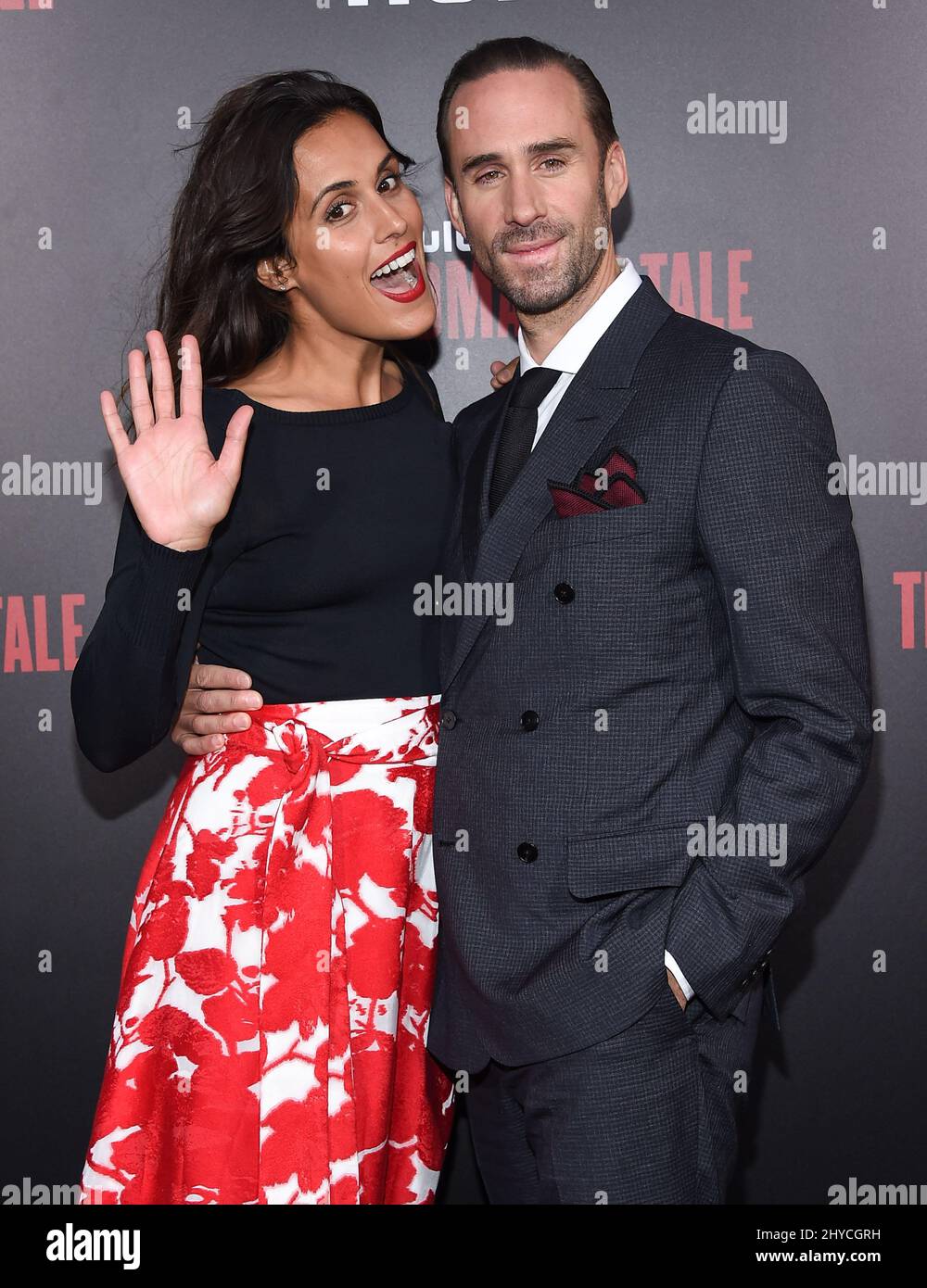 Maria Dolores Dieguez and Joseph Fiennes arriving for Hulu's "The ...