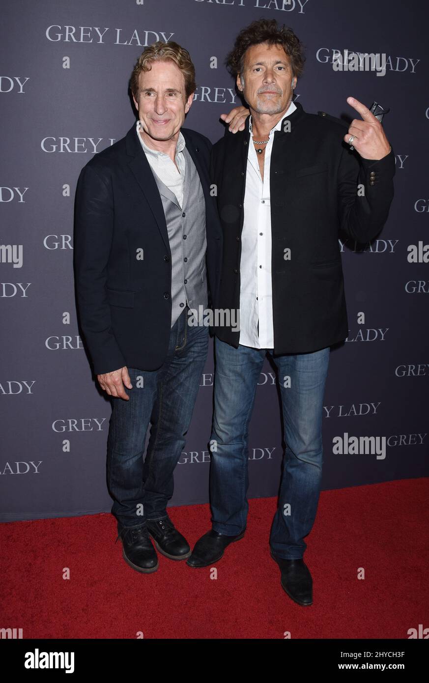 John Shea and Steven Bauer arriving for the "Grey Lady" Premiere held ...