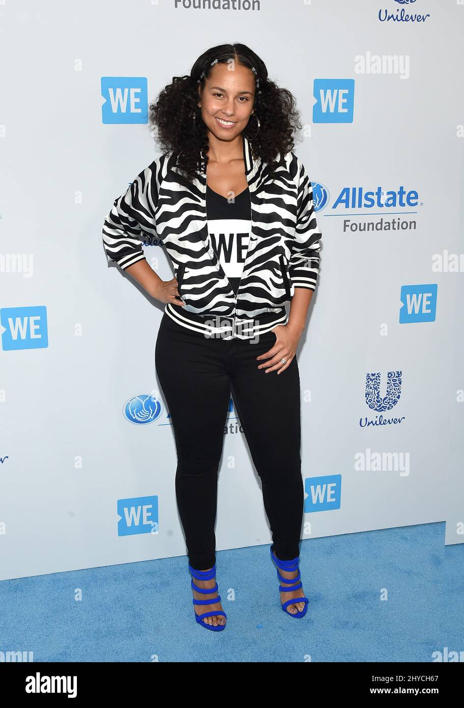 Alicia Keys attending WE Day held at The Forum in Los Angeles, USA ...