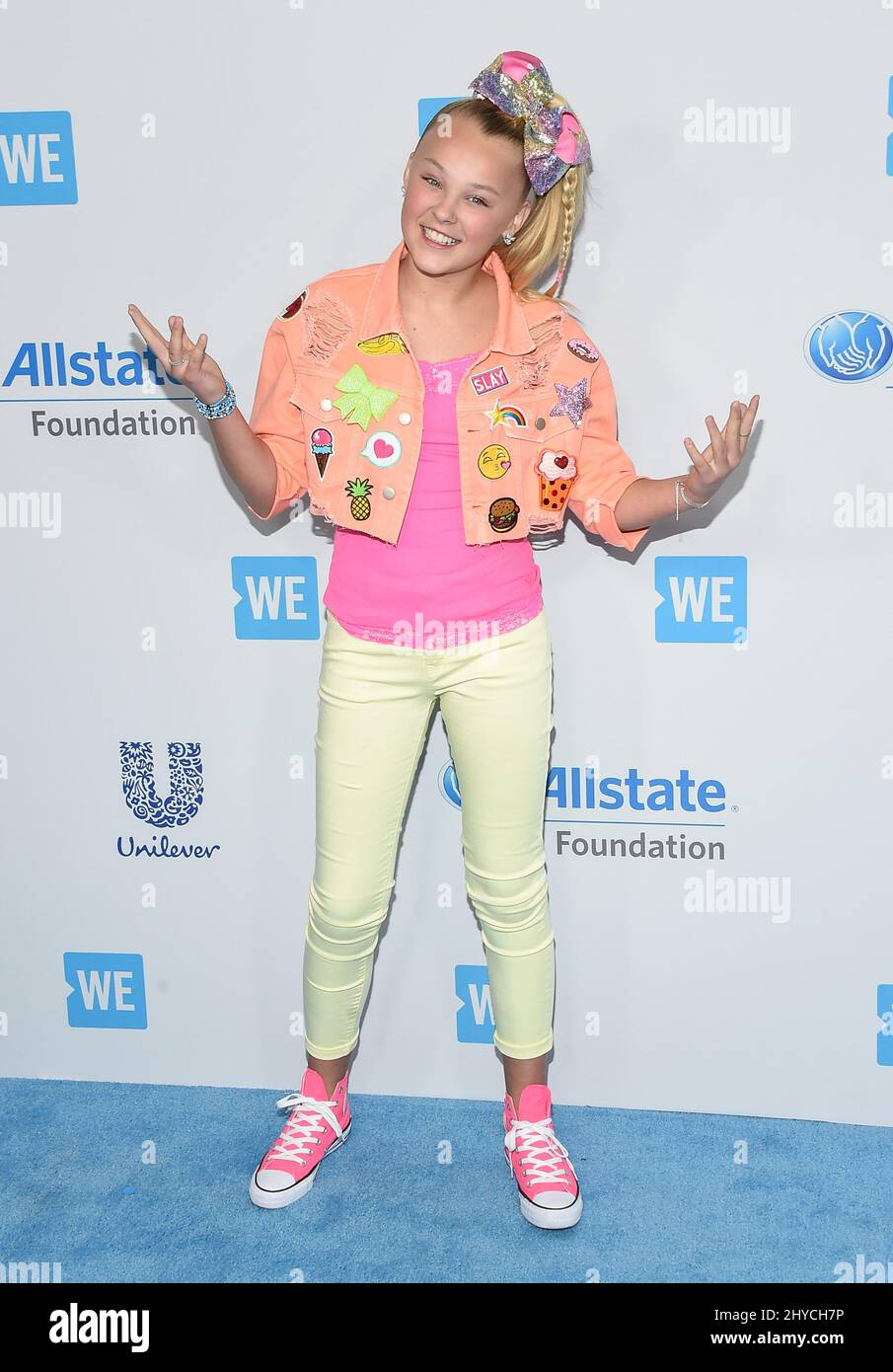 JoJo Siwa attending WE Day held at The Forum in Los Angeles, USA Stock ...