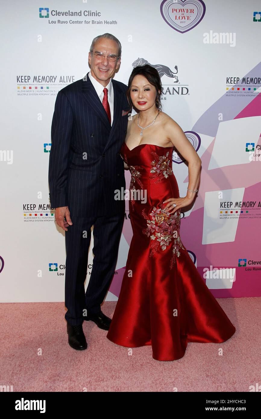 Dr. Jeffrey Cummings, Kate Zhong attending the Keep Memory Alive 21st ...