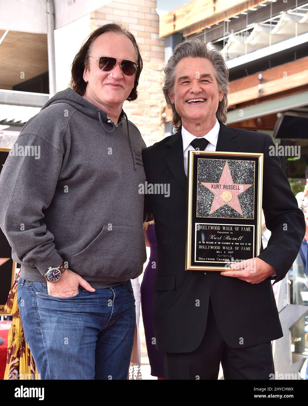 Quentin Tarantino and Kurt Russell at the Goldie Hawn and Kurt Russell ...