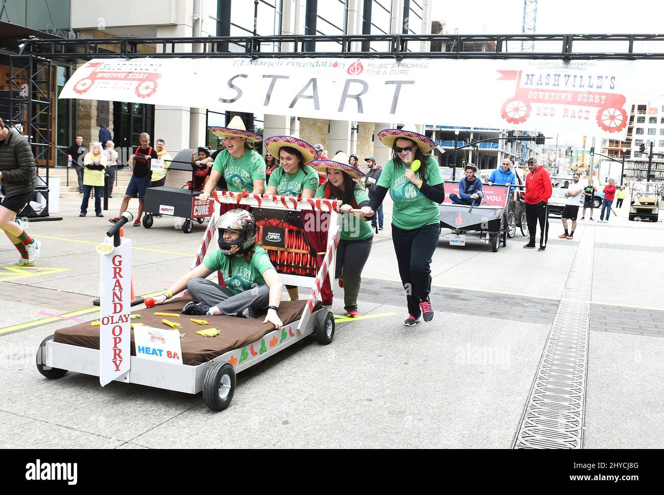 The Grand O'lay Opry Team Nashville's Downtown Derby Bed Race is a ...