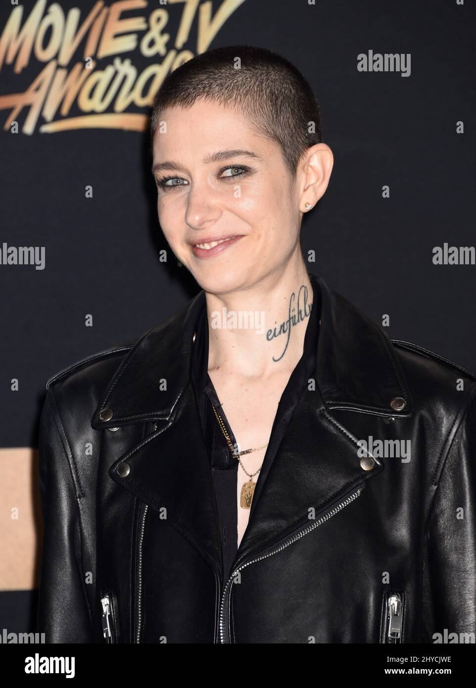 Asia Kate Dillon in the press room at the 2017 MTV Movie and TV Awards ...