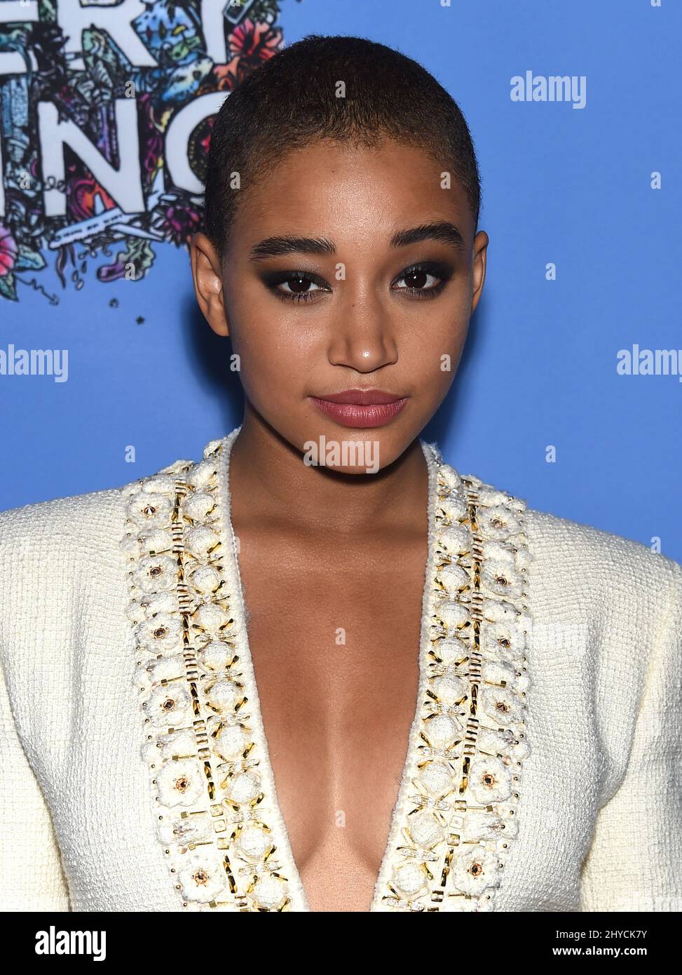 Amandla Stenberg attending the "Everything, Everything" screening held ...
