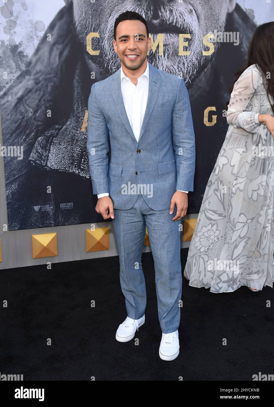 Victor Rasuk arriving to the "King Arthur: Legend of the Sword" World ...