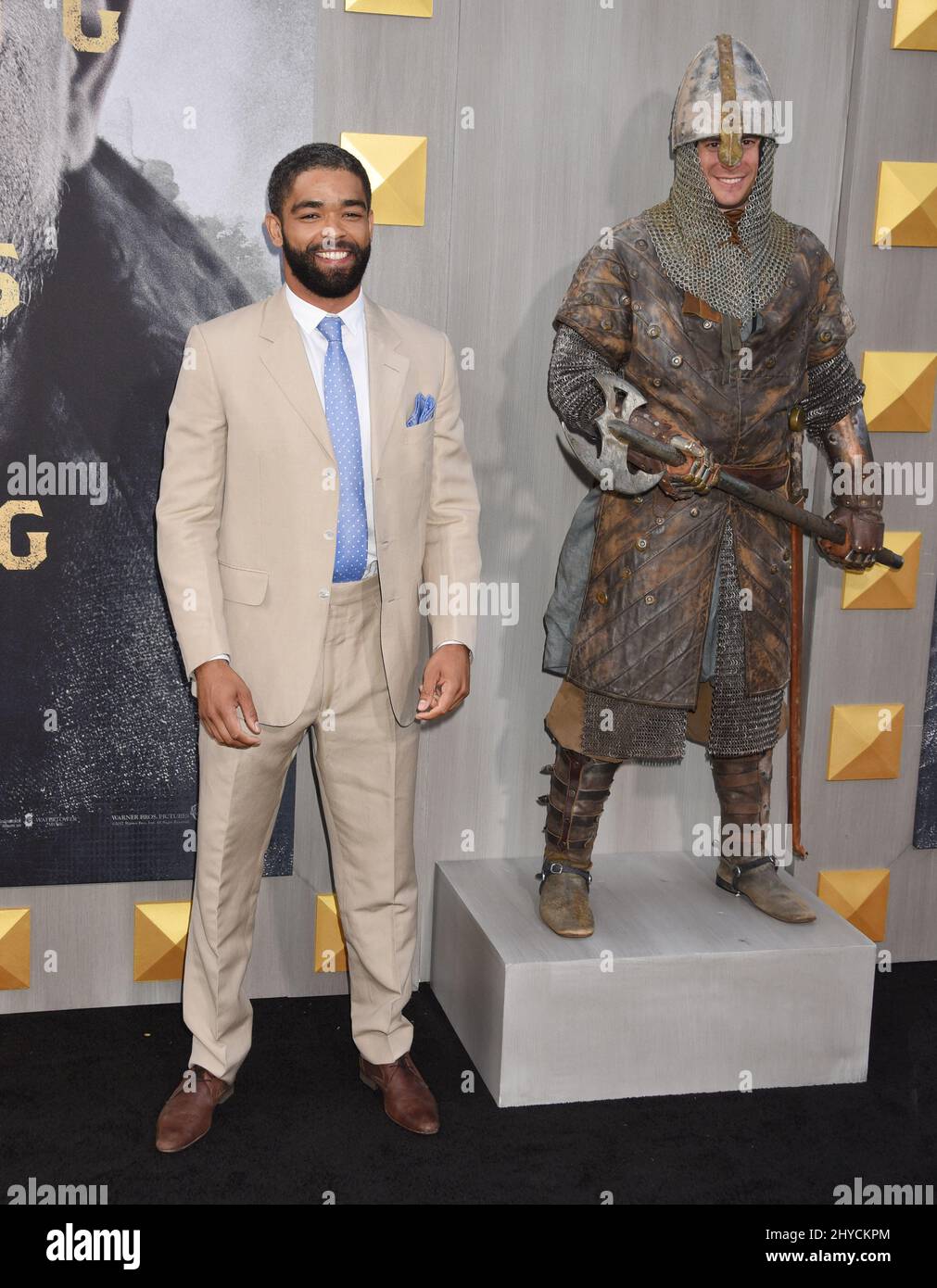 Kingsley Ben-Adir arriving to the "King Arthur: Legend of the Sword ...