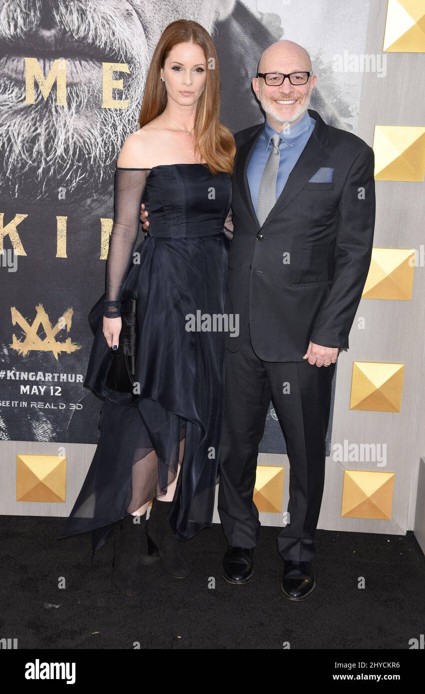Akiva Goldsman and Joann Richter arriving to the "King Arthur: Legend ...