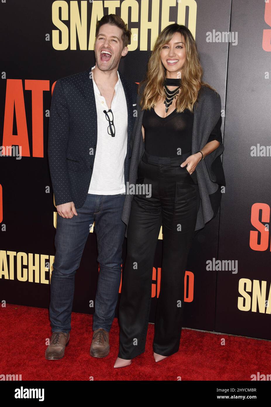 Matthew Morrison and Renee Morrison 'Snatched' World Premiere held at ...