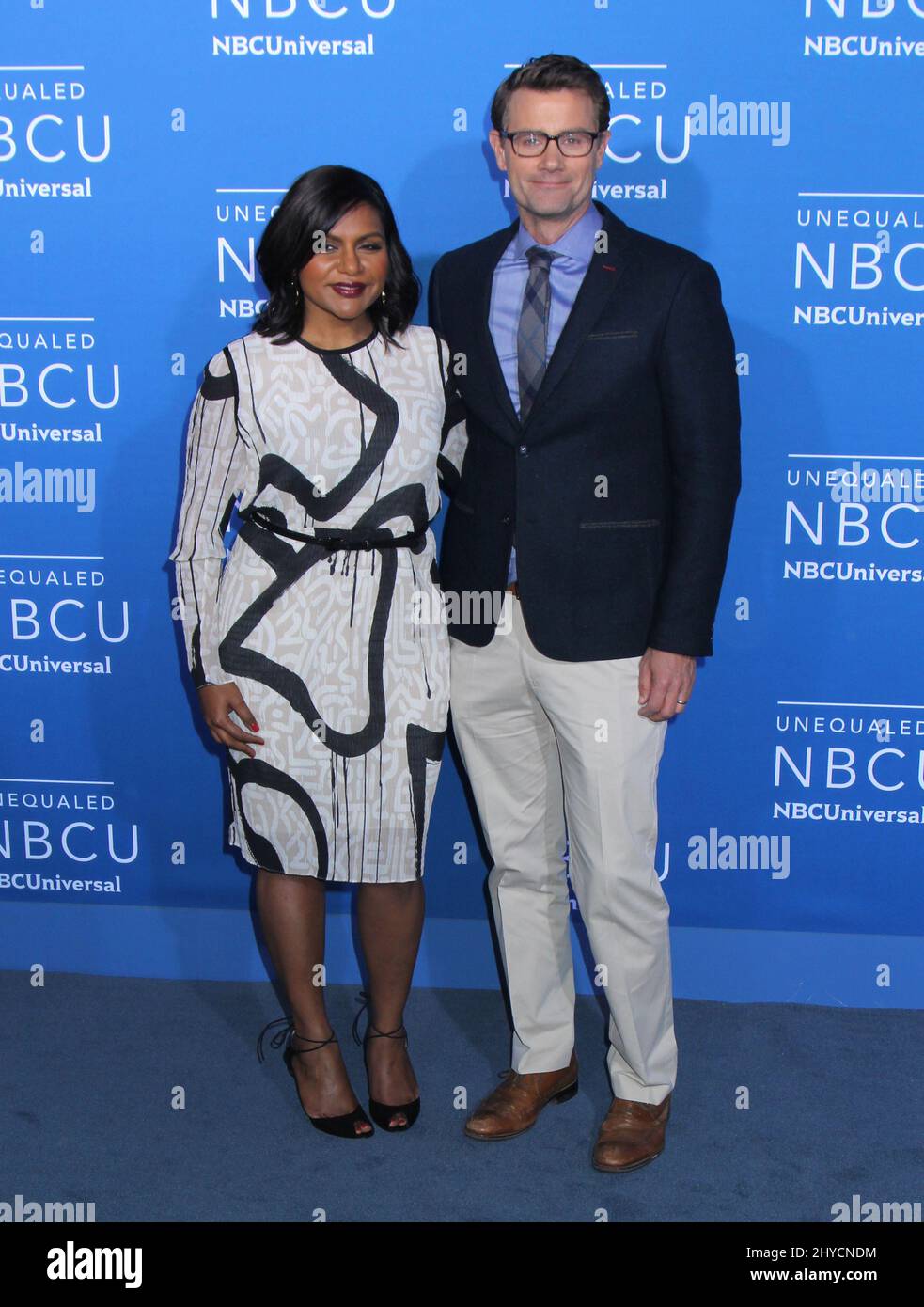 Mindy Kaling & Charlie Grandy attending the 2017 Upfront Held at Radio ...