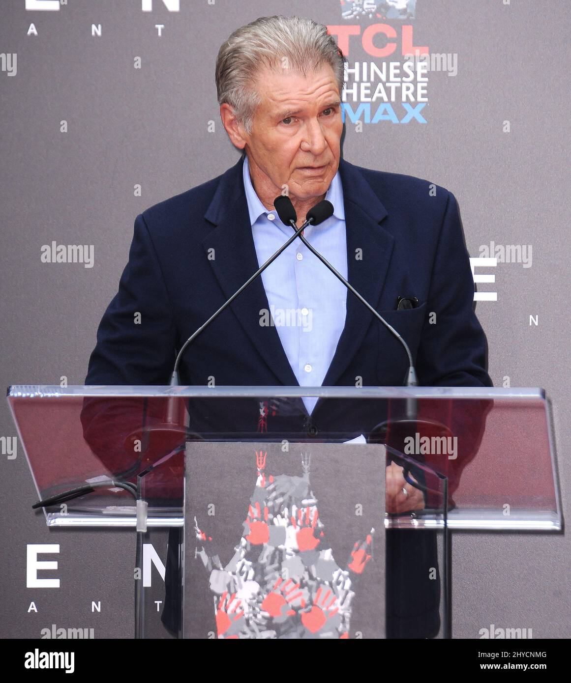 Harrison Ford arriving at the Sir Ridley Scott Hand And Footprint ...