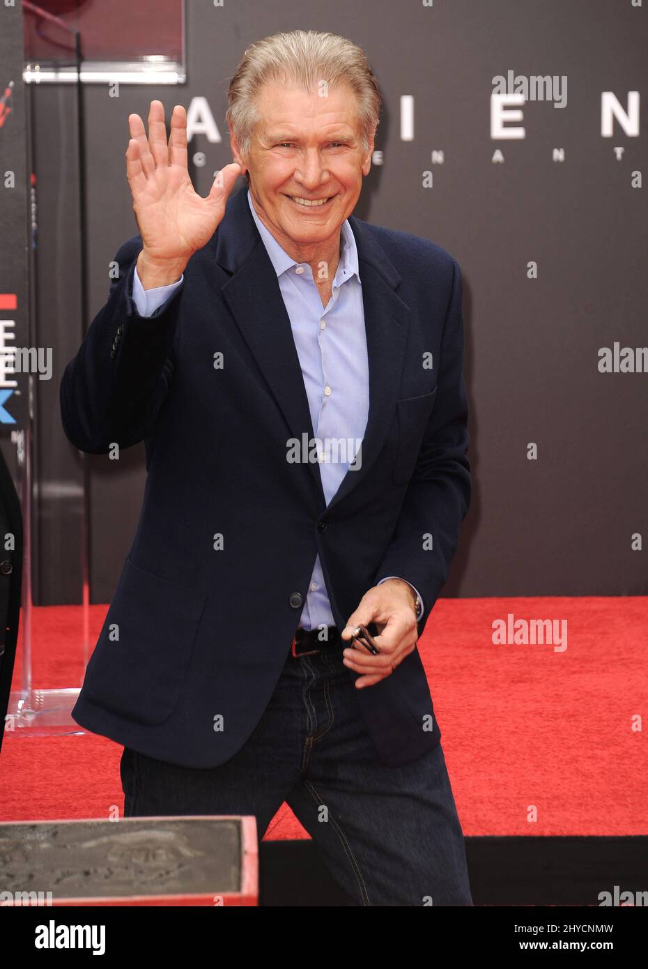 Harrison Ford arriving at the Sir Ridley Scott Hand And Footprint ...