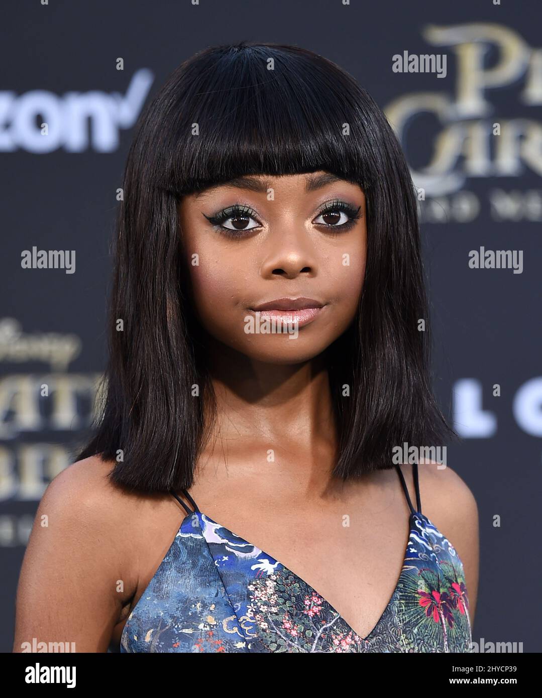 Skai Jackson attending Disney's ''Pirates Of The Caribbean: Dead Men ...