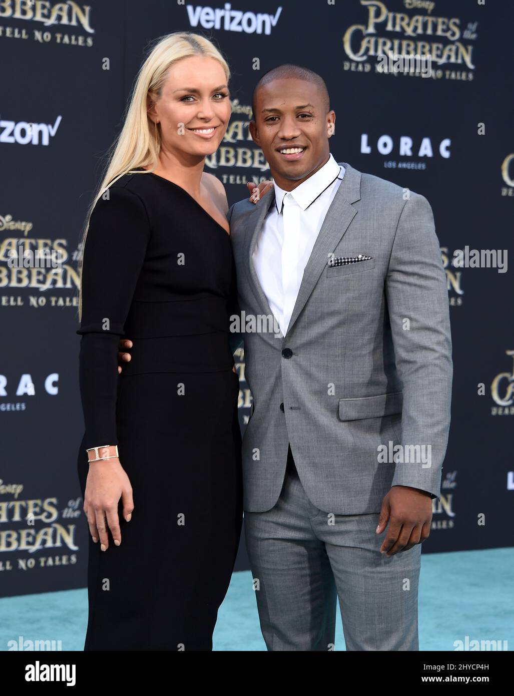Lindsey Vonn and Kenan Smith attending Disney's ''Pirates Of The ...