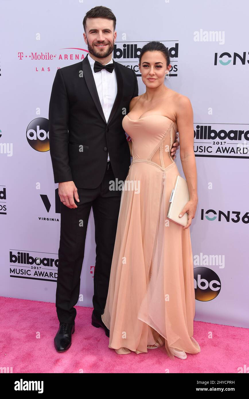 Sam Hunt and Hannah Lee Fowler attending the Billboard Music Awards in ...