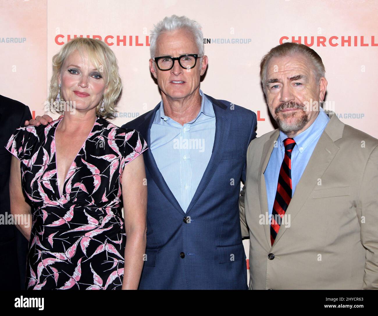 Miranda Richardson, John Slattery & Brian Cox attending "Churchill" New ...